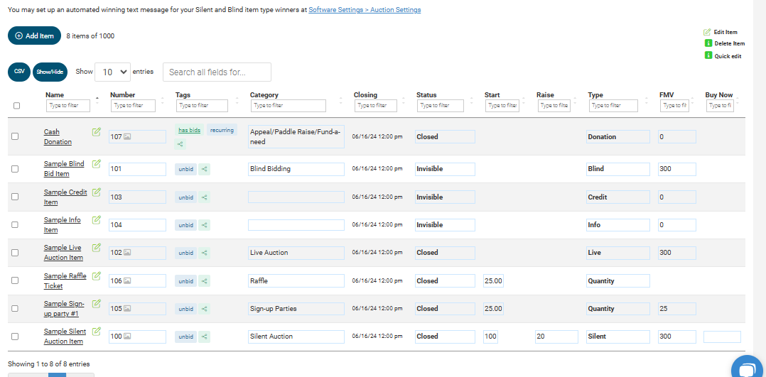 Crazy Simple Mobile Bidding Software for Nonprofits